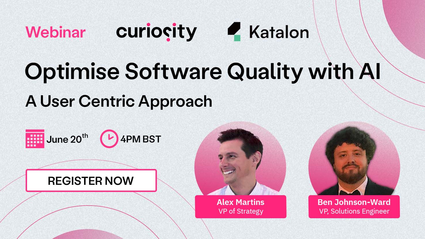 Optimise Software Quality with AI | Webinar | Curiosity & Katalon